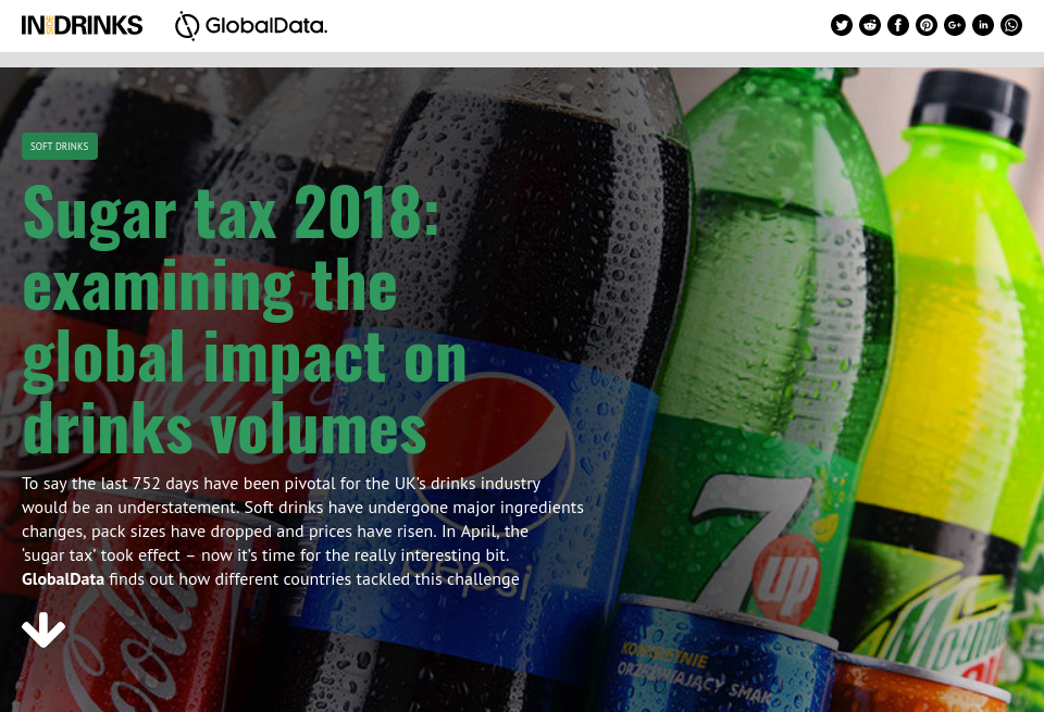 Sugar tax 2018: examining the global impact on drinks volumes - Inside ...