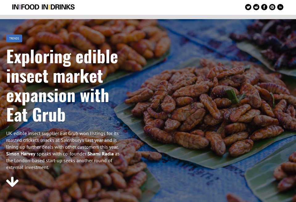 Exploring edible insect market expansion with Eat Grub - Inside Drinks ...