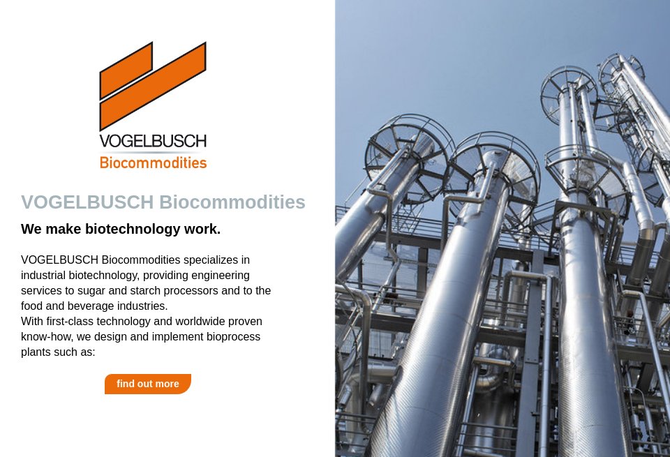 VOGELBUSCH Biocommodities - Inside Drinks Yearbook 2019