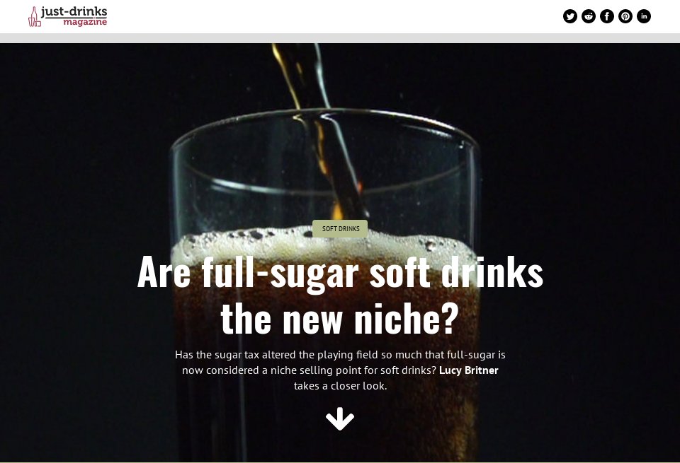 Are full-sugar soft drinks the new niche? - just-drinks magazine ...