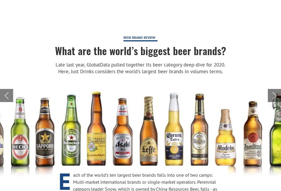 What are the world’s biggest beer brands? - just-drinks magazine ...