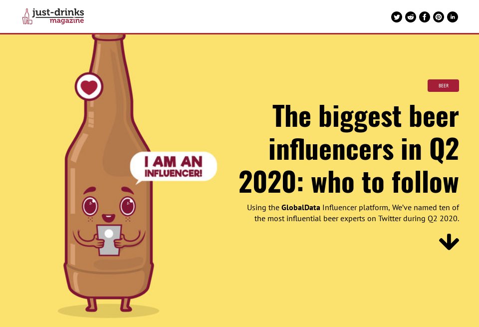 Biggest beer influencers in Q2 2020: who to follow - just-drinks ...