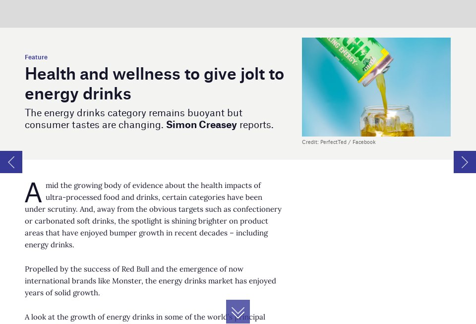 Health to give jolt to energy drinks - Just Drinks magazine | Issue 46 ...