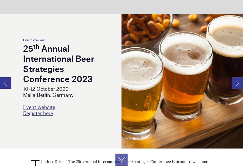 Event: 25th Annual International Beer Strategies Conference 2023 - Just ...