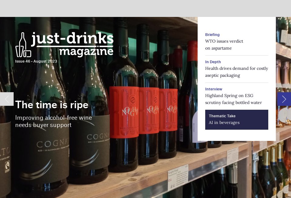 Home | The time is ripe - Just Drinks magazine | Issue 46 | August 2023