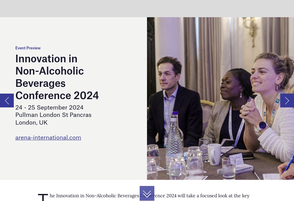 Event: Innovation in Non-Alcoholic Beverages Conference 2024 - Just ...