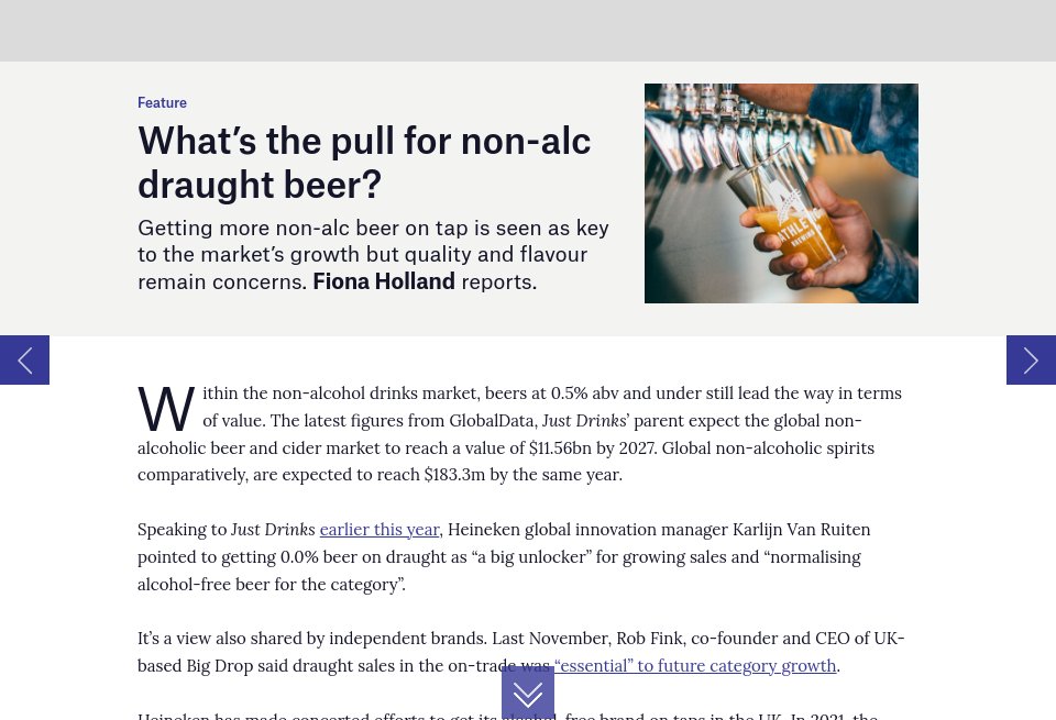 What’s the pull for non-alc draught beer? - Just Drinks magazine ...