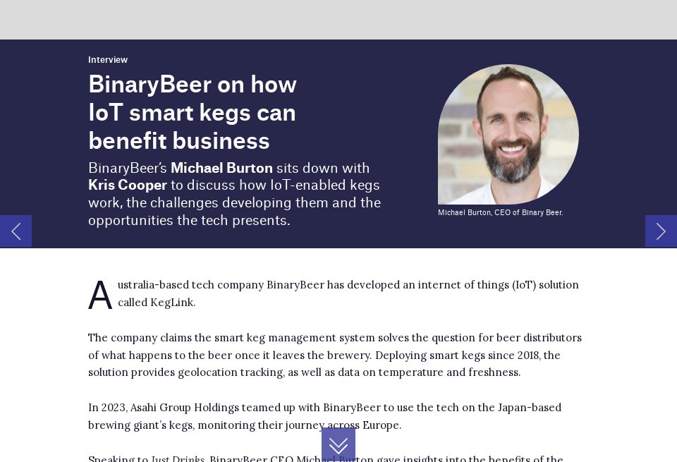 Q&A: How IoT smart kegs can benefit business - Just Drinks magazine ...