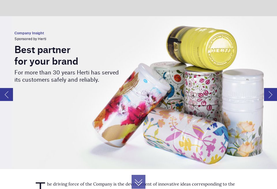 Herti Company Insight - Just Drinks magazine | Issue 48 | February 2024