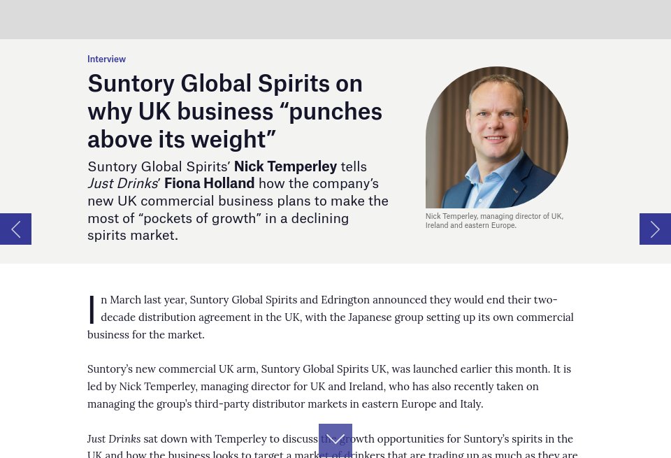 Suntory talks UK ambitions - Just Drinks magazine | Issue 52 | February ...