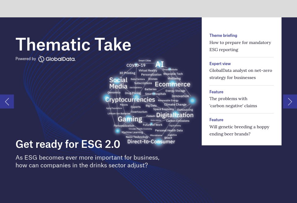 ESG becomes mandatory: how to prepare - Just Drinks magazine | Issue 49 ...