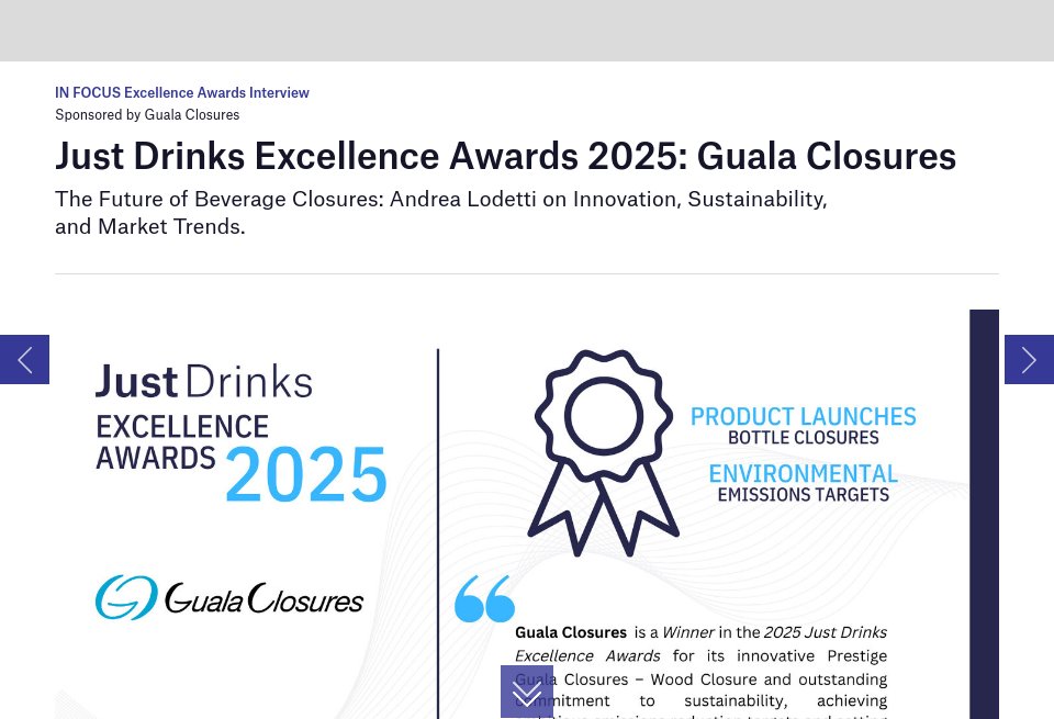 Excellence Awards 2025: Guala Closures - Just Drinks magazine | Issue ...