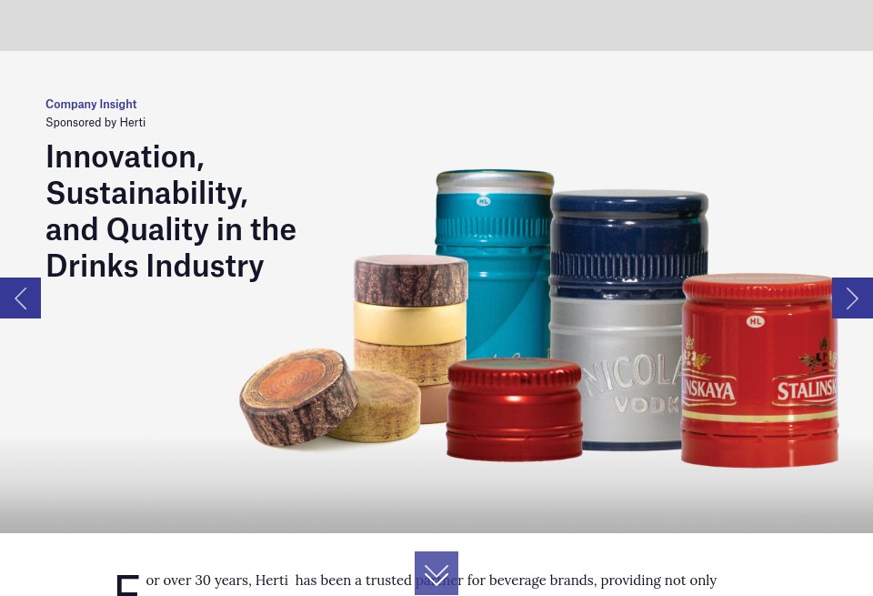 Herti Company Insight - Just Drinks magazine | Issue 53 | May 2025