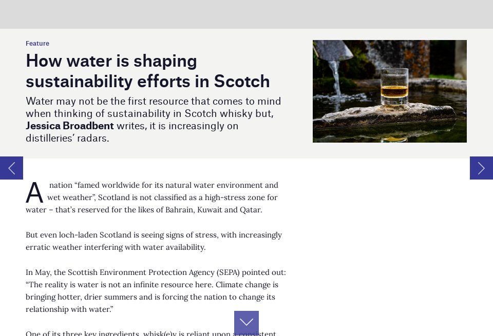 Scotch distillers tackle water use - Just Drinks magazine | Issue 47 ...