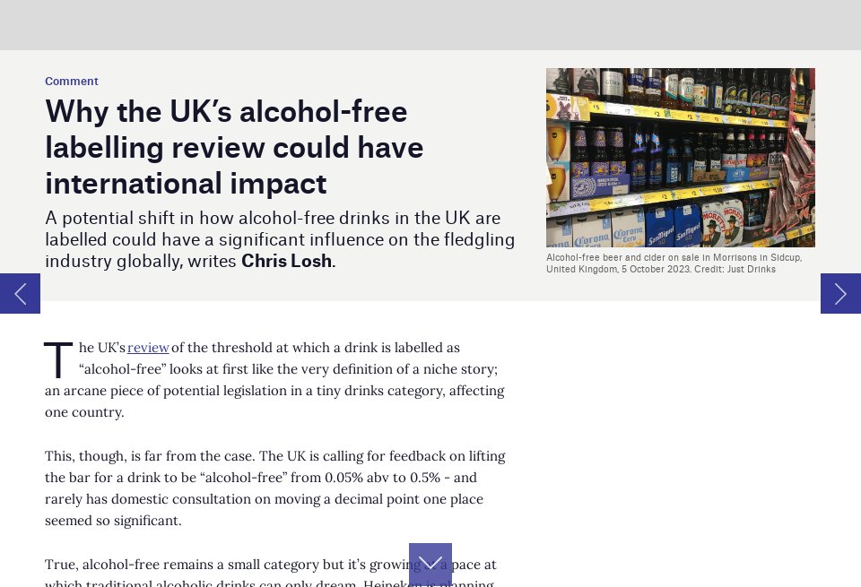 UK alcohol-free review may have wider impact - Just Drinks magazine ...